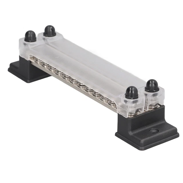 24 TERMINAL BUS Bar With Cover OT Terminal 48V 150A Dual Row Power ...
