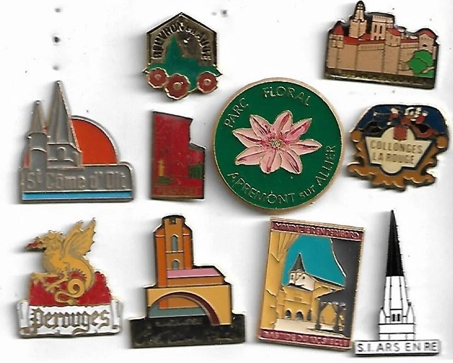 LOT DE 10 pin's plus beaux villages de france EUR 7,80 - PicClick FR