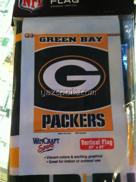 DRAPEAU VERTICAL LOGO Green Bay Packers EUR 27,47 - PicClick FR