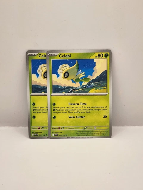 POKÉMON TCG MEGA Evolutions Celebi 12/132 Pokemon Card (NM) x 2 $2.42 ...