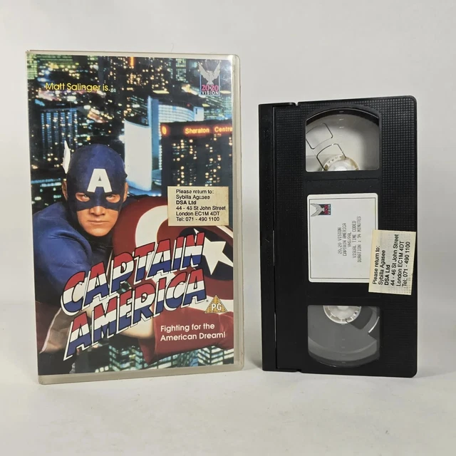 CAPTAIN AMERICA VHS Video Cassette Tape SAMPLE Version 20 20 Vision ...