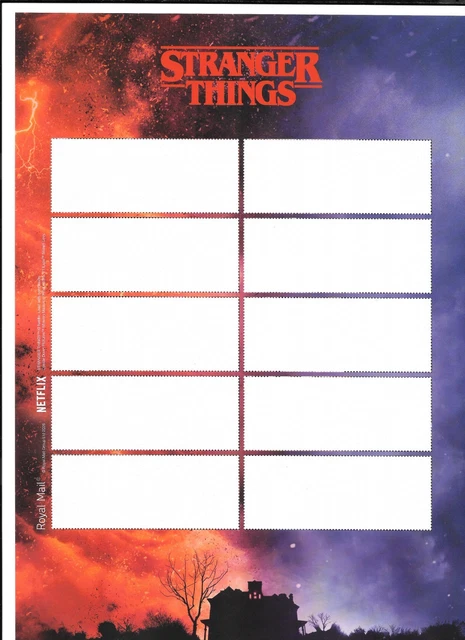 GB RM 2026 Stranger Things Collector Sheet P/M X2 FDC+ empty sheet £22. ...