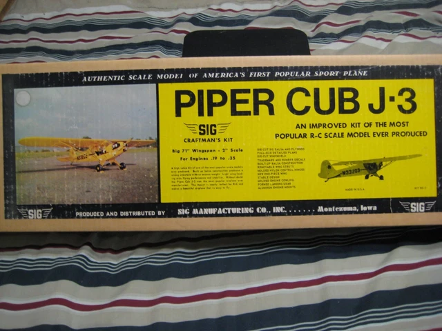 PIPER J-3 CUB wooden model airplane kit. Brand new in box! $190.30 ...
