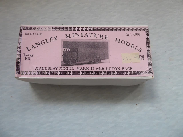 LANGLEY MINIATURE MODELS Maudslay Mogul Mark II with Luton Back OO ...