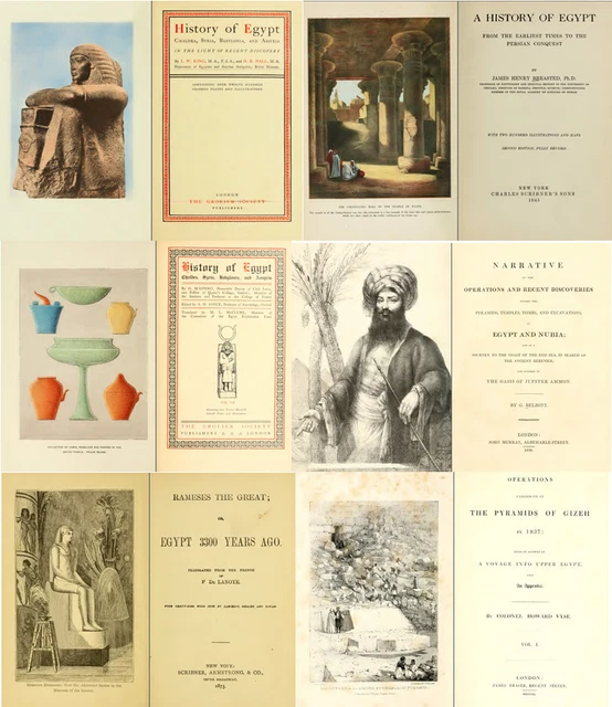 ANCIENT EGYPT EGYPTIAN Archaeology History Pyramid Giza - 230 Old Books ...