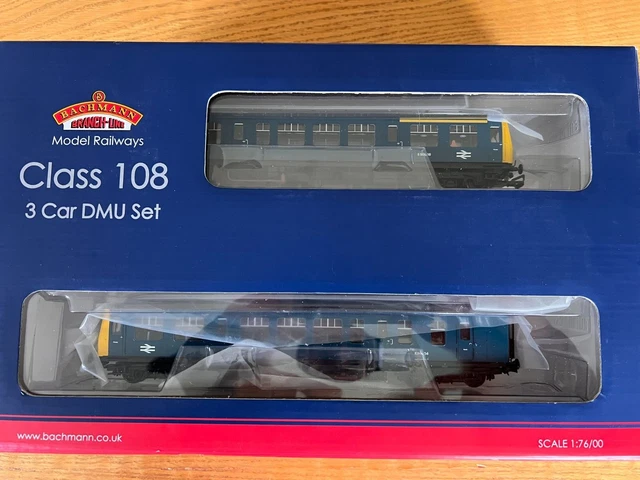BACHMANN 32-912 CLASS 108 3-car DMU in BR Blue - 00 gauge £177.52 ...