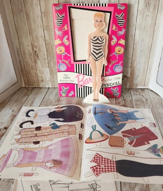 BARBIE BY PECK Aubry "The 1959 (Number One) Paperdoll Paper Doll Set $4 ...