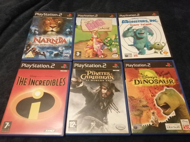 DISNEY PS2 BUNDLE: The Incredibles, Dinosaurs, Monsters Inc, Piglet ...