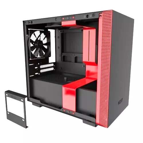 NZXT H210 MINI-ITX PC Computer Gaming Case BLACK RED Tempered Glass £69 ... NZXT H210 MINI-ITX PC Computer Gaming Case BLACK RED Tempered Glass £69 ...