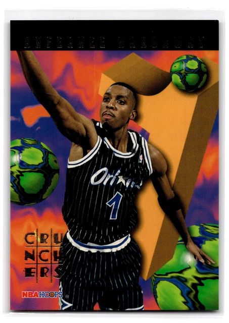 1995-96 HOOPS NUMBER Crunchers #6 Anfernee Hardaway Orlando Magic 2P ...