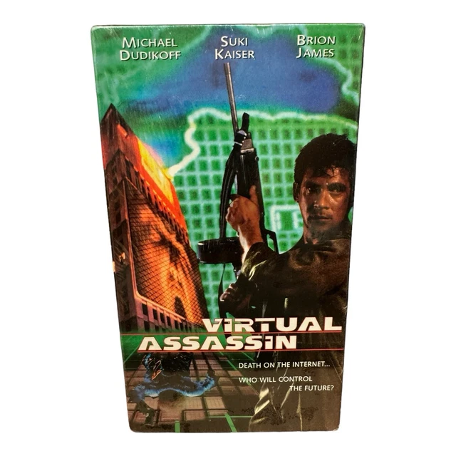 VIRTUAL ASSASSIN VHS Michael Dudikoff, Suki Kaiser, Brion James, Robert ...