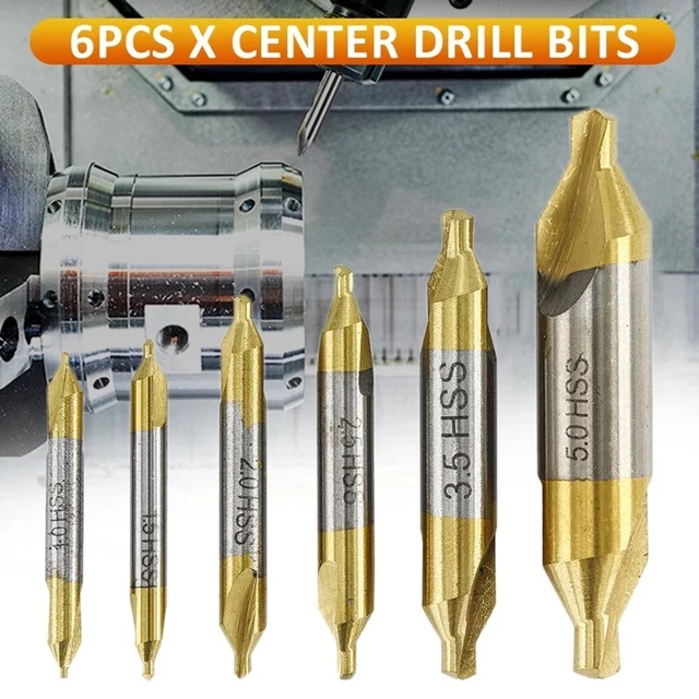 LOT DE 6 perceuses centrales efficaces revêtues de titane pour retrait ...