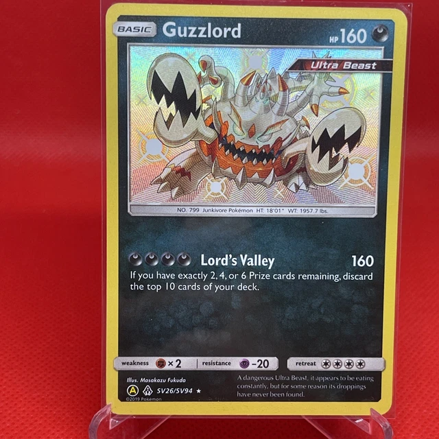GUZZLORD - SV26/SV94 - Pokemon Hidden Fates Sun & Moon Shiny Rare Card ...