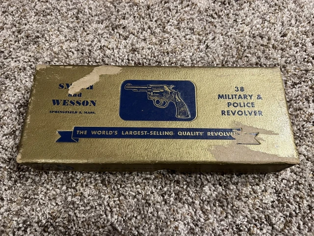 SMITH & WESSON 38 Military & Police Gold Revolver Factory Box $31.50 ...