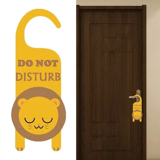 PLEASE DO NOT Disturb Door Sign PVC Hotel Bulletin Board Door Hanger ...