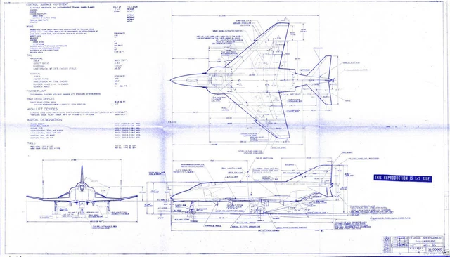 F-4 PHANTOM II Blueprint Plans rare Jet archive drawings RF4 DVD 1960 ...
