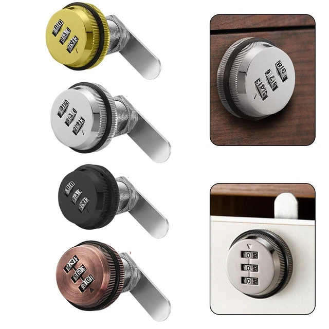 COMBINATION LOCK 3-DIGIT Password Changing Locker Locks Dial ...