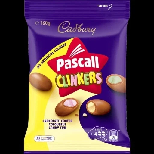 CADBURY PASCALL CHOCOLATE Clinkers Bites Candy Bag 160g $8.89 - PicClick AU