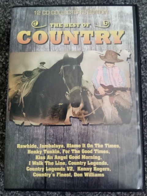 BEST OF COUNTRY 12 CD Box Set. Legends/Kenny Rogers/Johnny Cash/Don ...