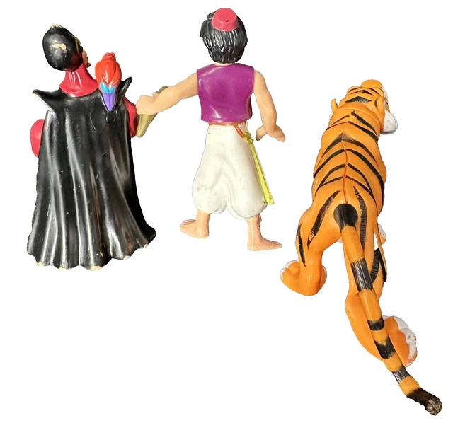 VINTAGE 1992 DISNEY Aladdins Jafar and Lago Aladdin and Rajah Tiger ...