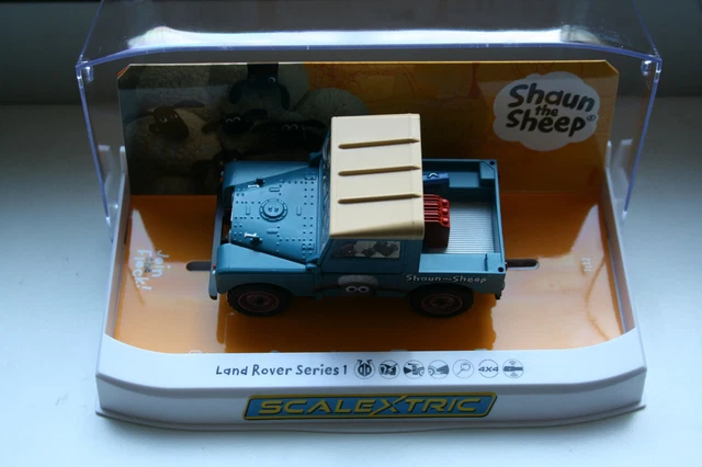 SCALEXTRIC C4543 LAND Rover Series 1 Shaun the Sheep 1:32 Auto mit ...