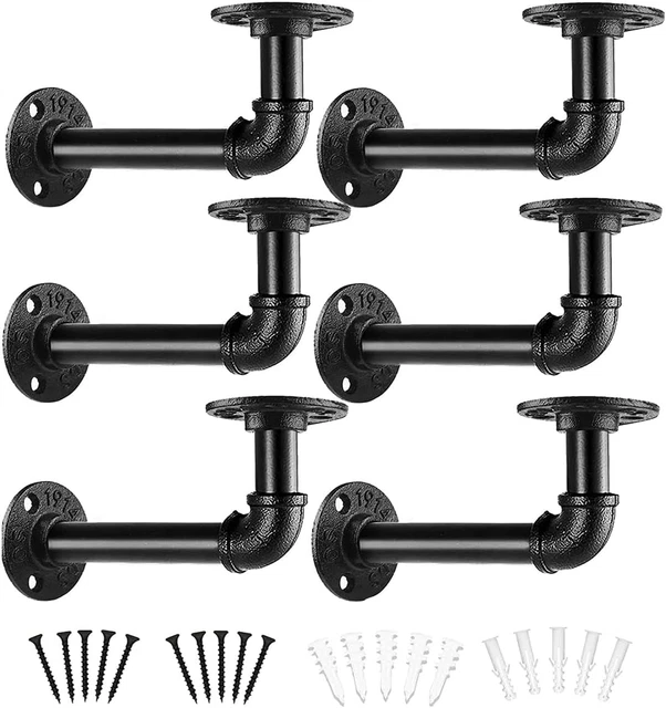 6 STAFFE PER Scaffalature per Tubi, Mensole Industriali per Tubi in ...