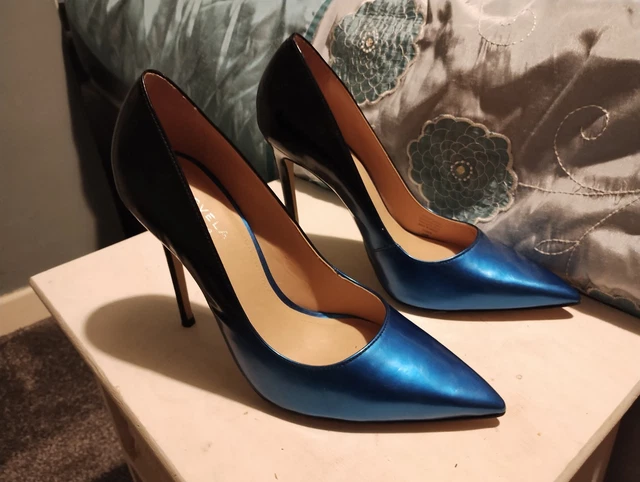 CARVELA ALICE BLUE Black Patent Stilettos Size 6.5 £21.45 - PicClick UK