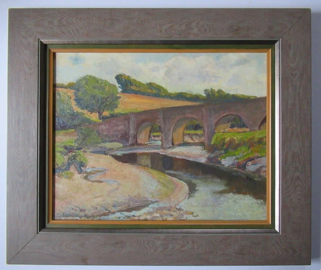 ELIZABETH LAMORNA KERR Cornish Riverscape Oil Painting Signed Framed £ ...