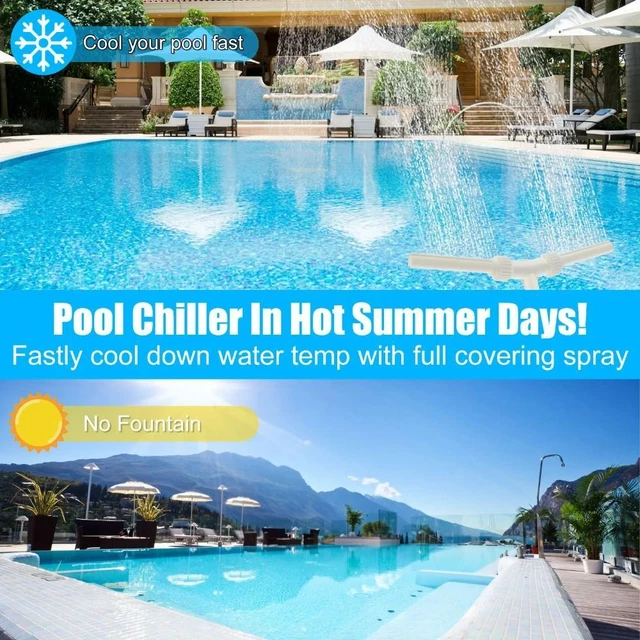 PVC WATERFALL POOL Sprinkler Fountain Swimming Pool Fountain Outdoor ...