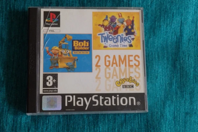 BOB THE BUILDER / Tweenies double PS1 NO MANUAL Sony Playstation £6.85 ...