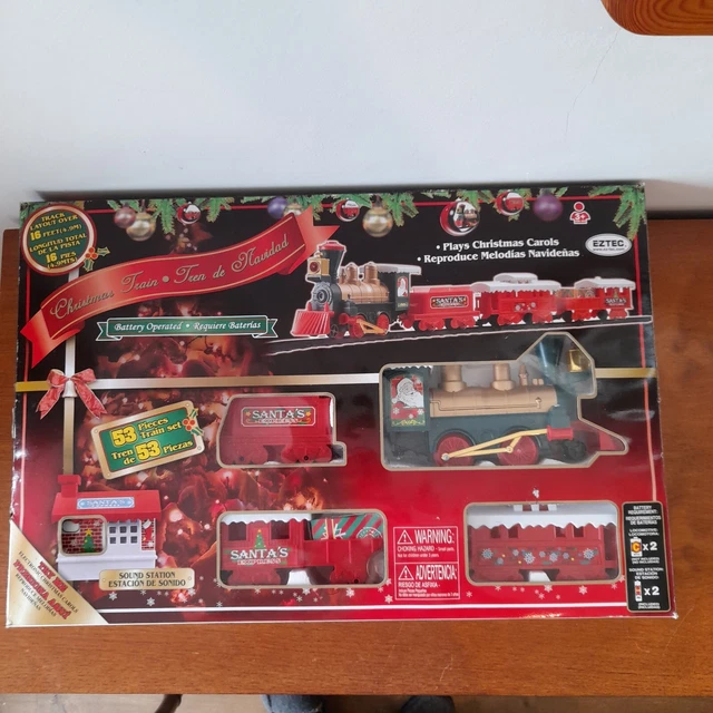 CHRISTMAS EZTEC SANTA'S Express Musical Train Set. With 16ft Train ...