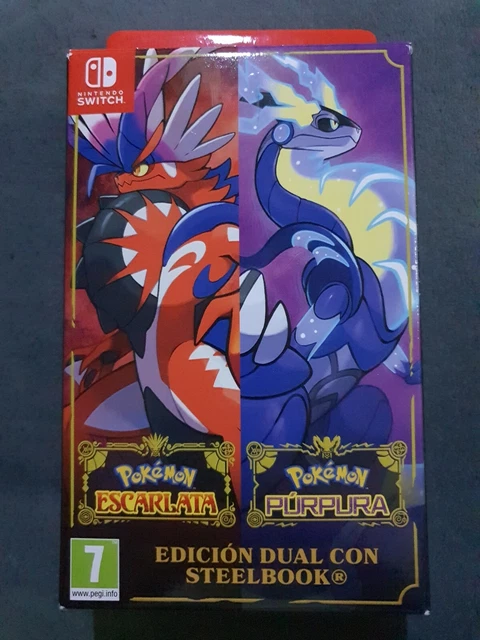 (SWITCH) POKEMON ESCARLATA y Purpura Pack Dual -Caja Metálica- COMO ...
