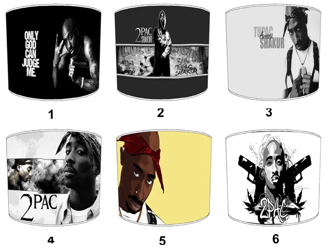 TUPAC 2PAC SHAKUR Rap Musique Abat Jour Plafonnier Lampe Pendentif ...