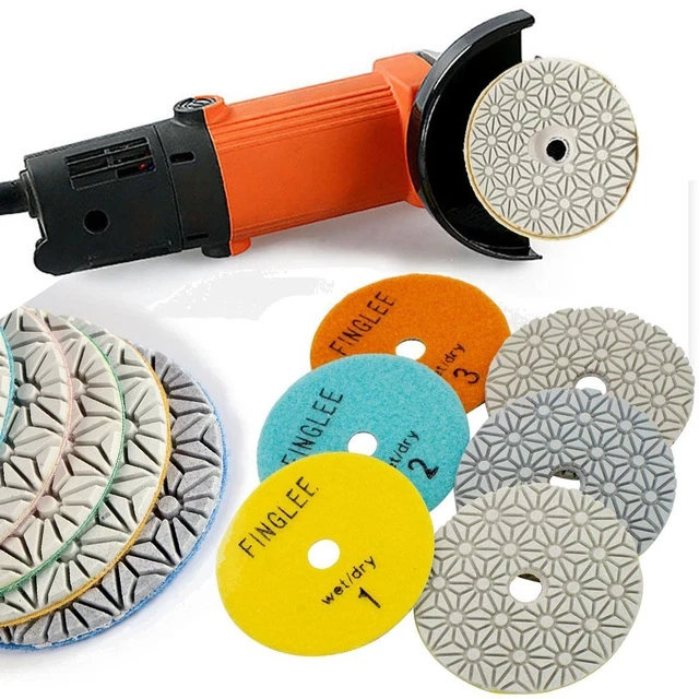 STEPS SANDING WHEEL Wet/Dry Grinding Pad Abrasive Diamond Soft ...