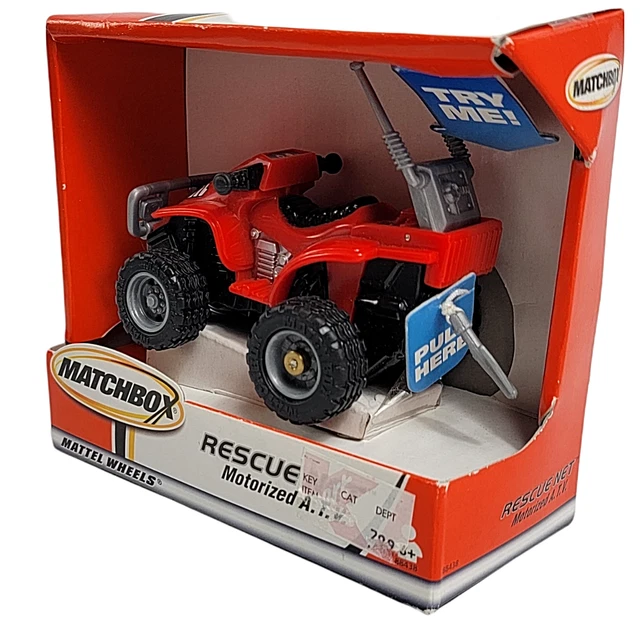 VINTAGE MATCHBOX RESCUE Net Motorized A.T.V. 2001 Mattel Wheels NEW $19 ...