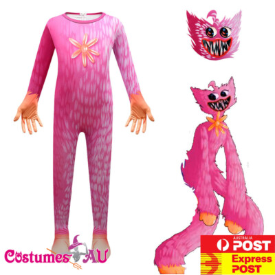 POPPY PLAYTIME HUGGY Wuggy Jumpsuit Mask Party Costume Fancy Dress ...