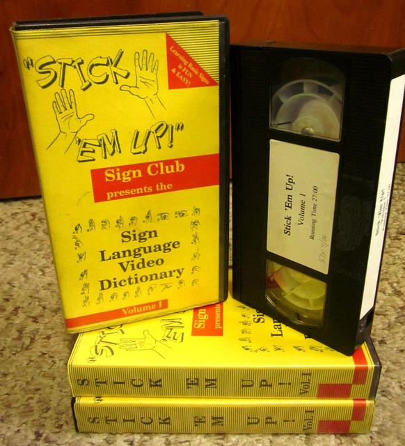 SIGN LANGUAGE VIDEO DICTIONARY Manual Alphabet instructional VHS food ...