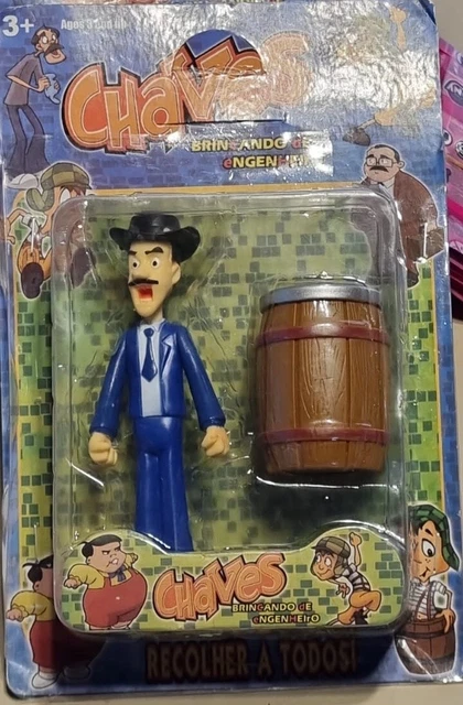 MUÑECO EL CHAVO Profesor Girafales.10cm.articulado. Con Barril EUR 44 ...