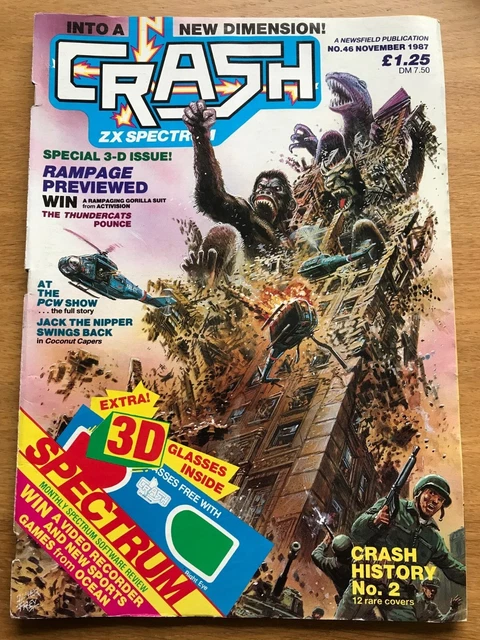 CRASH ZX SPECTRUM Magazine No 46 November 1987 £6.00 - PicClick UK