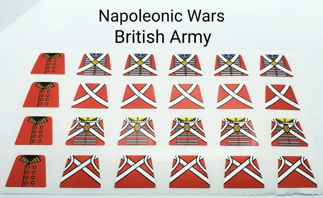 CUSTOM PRECUT TORSO STICKERS for LEGO BRITISH ARMY INFANTRY MINIFIGURE ...