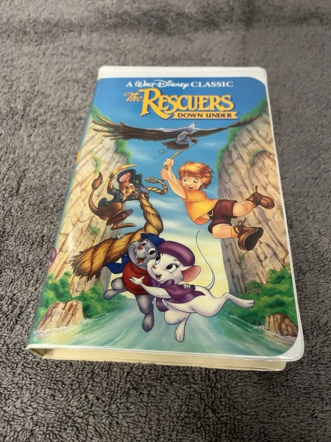 THE RESCUERS DOWN Under (VHS, 1991) A Walt Disney Classic Animated Clam ...