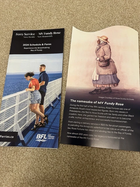 BAY FERRIES 2024 Fundy Rose Ferry Timetable Deckplan Blue Star Ithaki £ ...