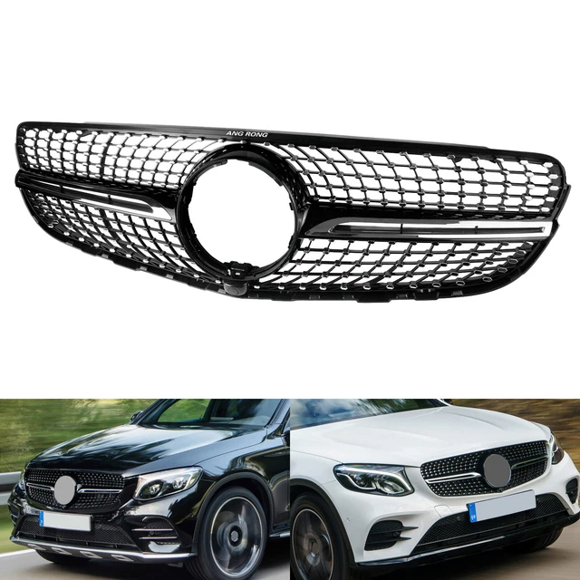 KÜHLERGRILL SCHWARZ DIAMANT Optik Für Mercedes-Benz Glc X253 Pre ...