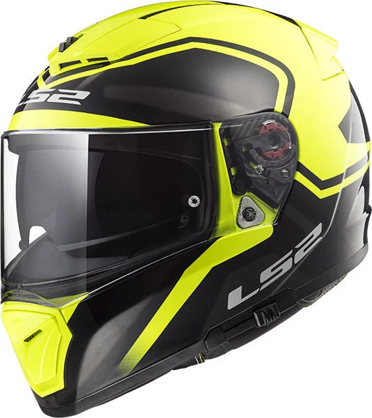CASQUE HELMET INTÉGRALE FF390 Breaker Bold Black Hi-Vis Yellow LS2 ...
