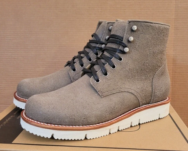 GEORGIA BOOT SMALL Batch 6" Plain Toe Cut Wedge 8.5 Wide Grey GB00452 £ ...