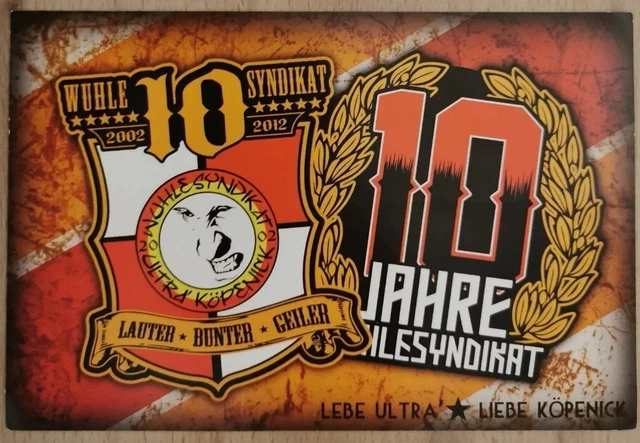 1 ULTRAS AUFKLEBER Union Berlin, WUHLE SYNDIKAT, Teen Spirit Köpenick ...