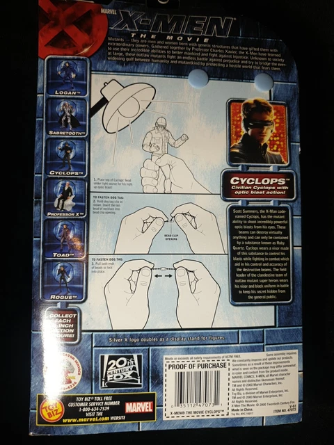 ACTION FIGURE JAMES Marsden as CYCLOPS - X-Men The Movie - 2000 ...