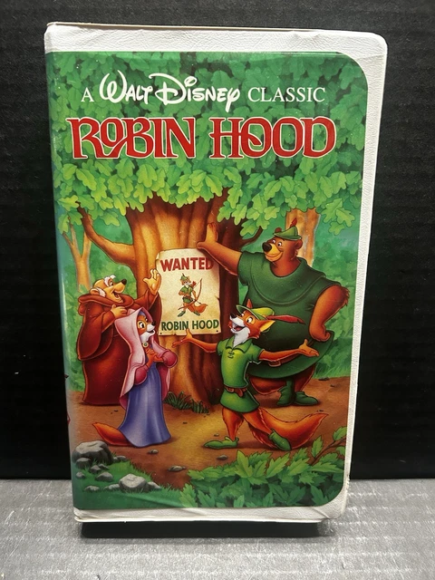 WALT DISNEY ROBIN HOOD VHS Black Diamond Classics 1991 Original ...