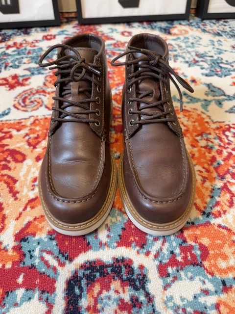 TIMBERLAND MADE IN Portugal Leather Newmarket II Moc Toe Chukka Boot ...