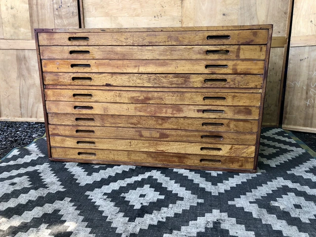 VINTAGE A1 ARCHITECTS Drawers Map Chest Drawing Cabinet plan chest £141 ...